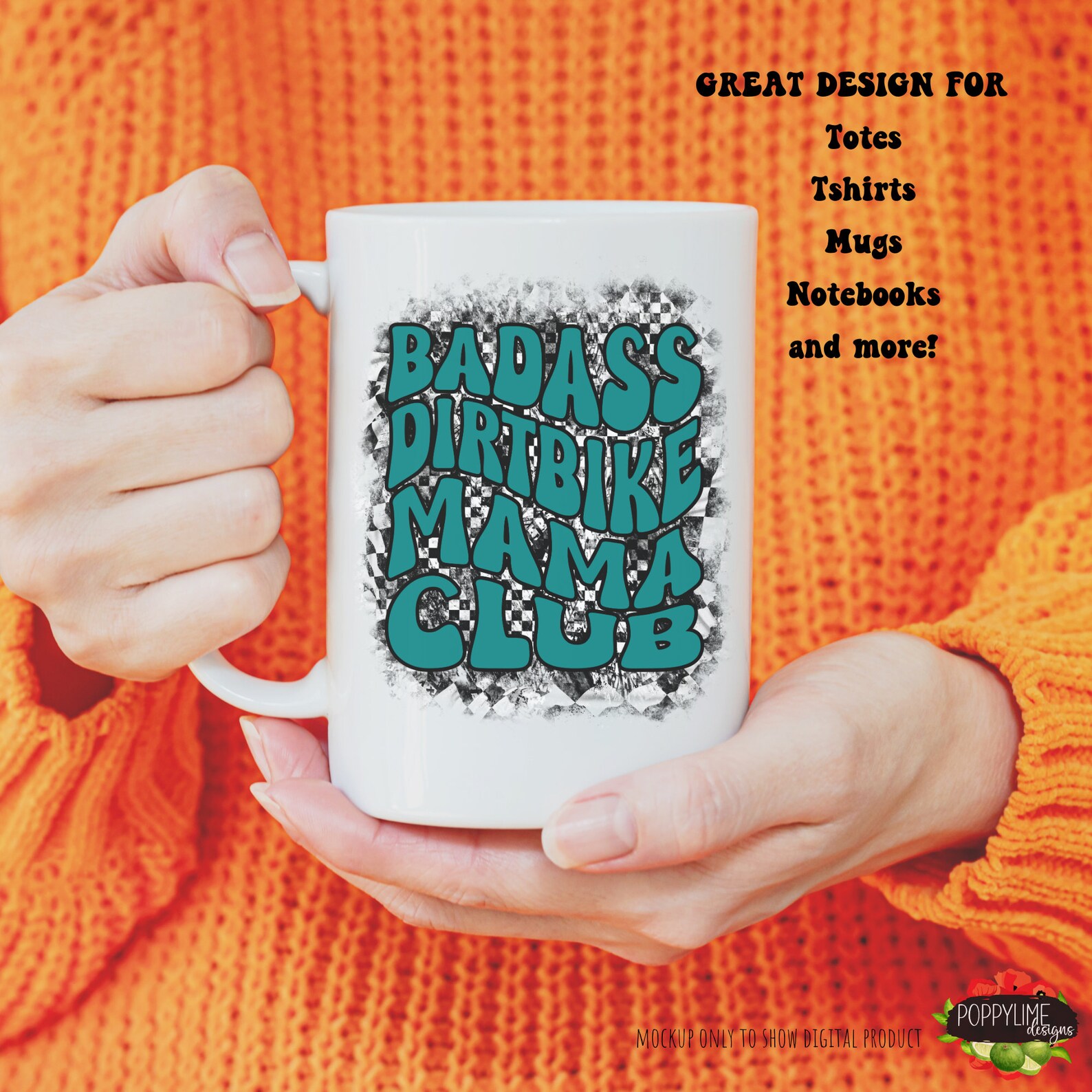 Moto Mama Retro Wavy Design, Moto Mama Sublimation,moto Mom Sublimation ...