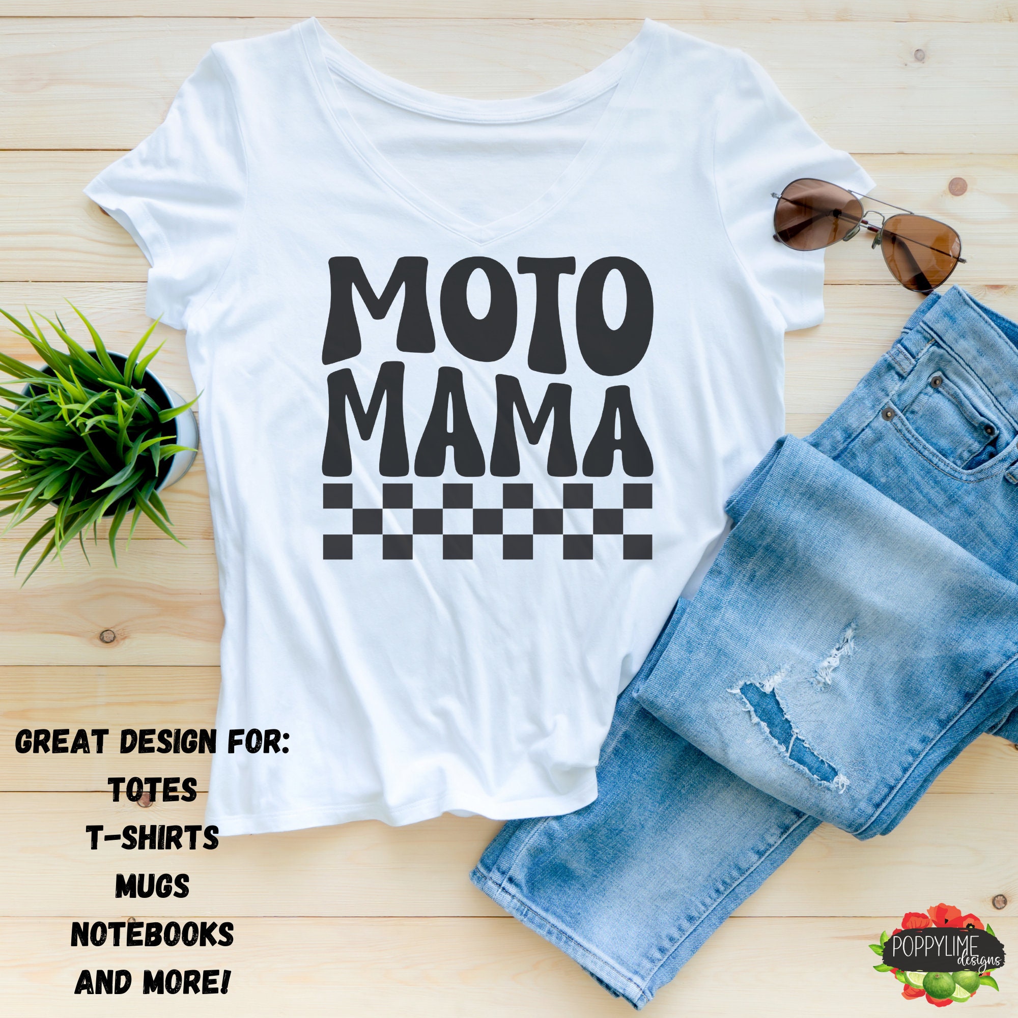 Moto Mama Retro Wavy Digital Download, Moto Mama Design, Sublimation ...