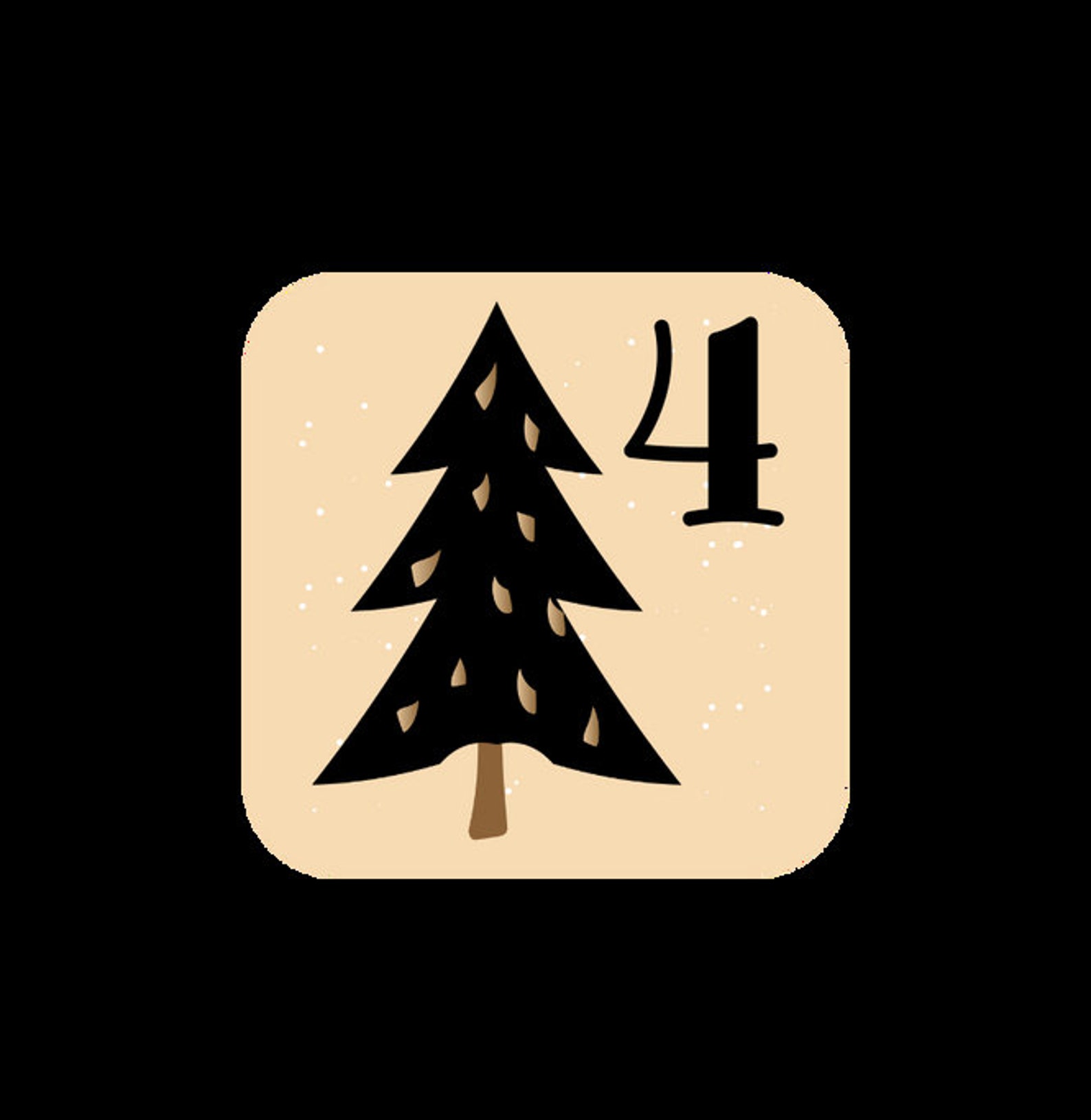 Printable Advent Calendar Numbers, Printable Christmas Stickers ...