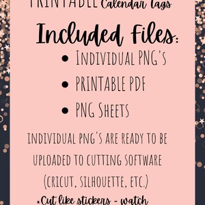 Printable Advent Calendar Numbers, Printable Christmas Stickers ...