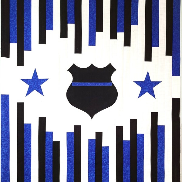 Police Officer Quilt - Etsy