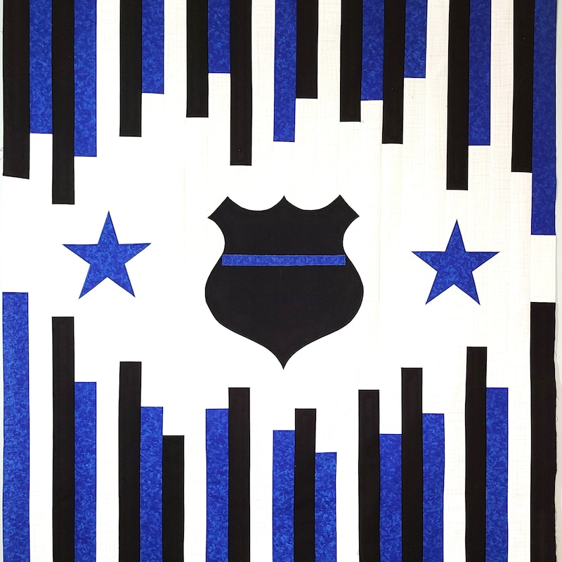 Police Officer Quilt - Etsy