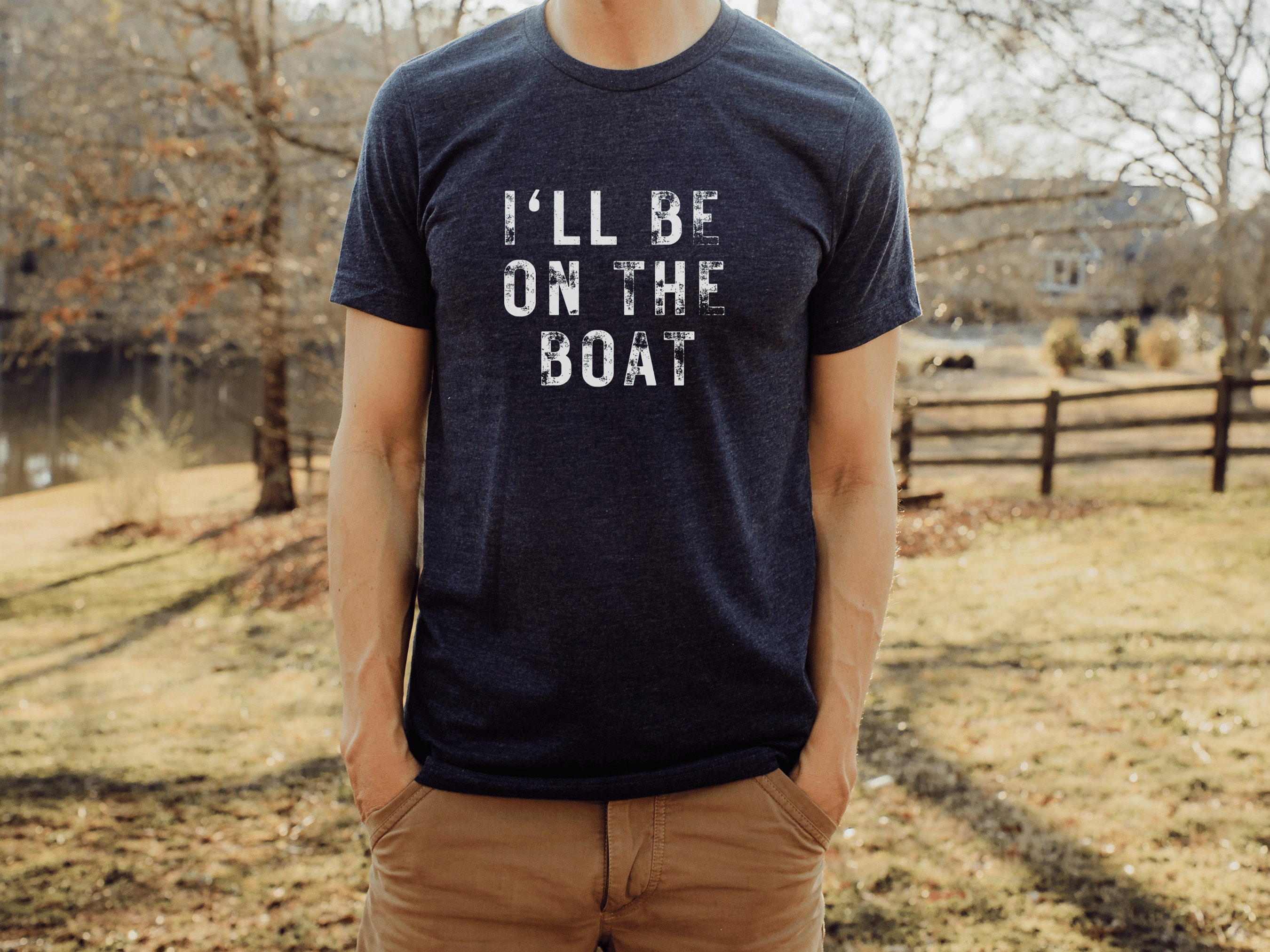 I'll Be on the Boat T-shirt Funny Lake Shirt Boat Lovers Tshirt Boating ...