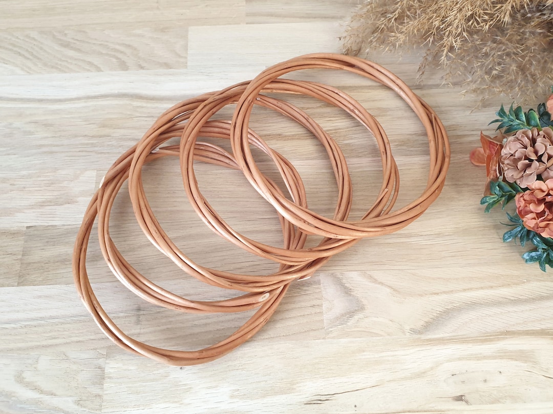 Set of 5 Willow Hoops - Wicker Wreath Bases - Willow Branch Hoops ...