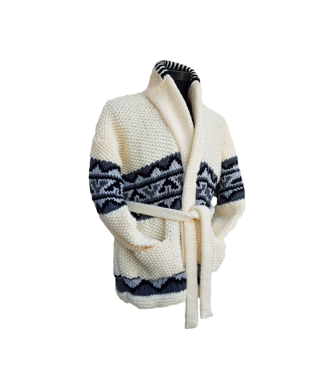 Cowichan Style Chunky Cardigan Starsky Sweater - Etsy