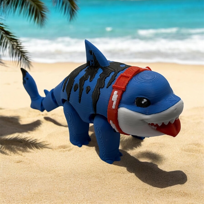 Jeff the Land Shark Figure - Etsy