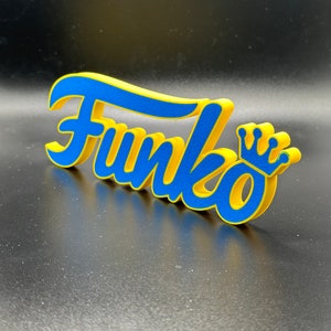3D Printed Funko Sign, Art Display, Cake Topper - Etsy