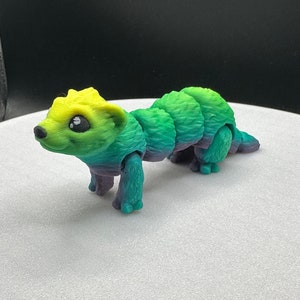 Matmire 3D Printed Articulated Ferret Very Detailed and Unique Color - Etsy