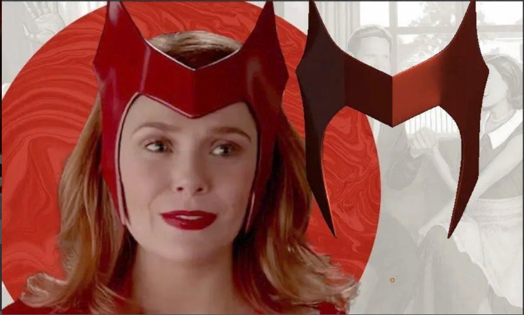 Scarlet Witch Costume Wanda Vision / Tiara With Elastic Band ...