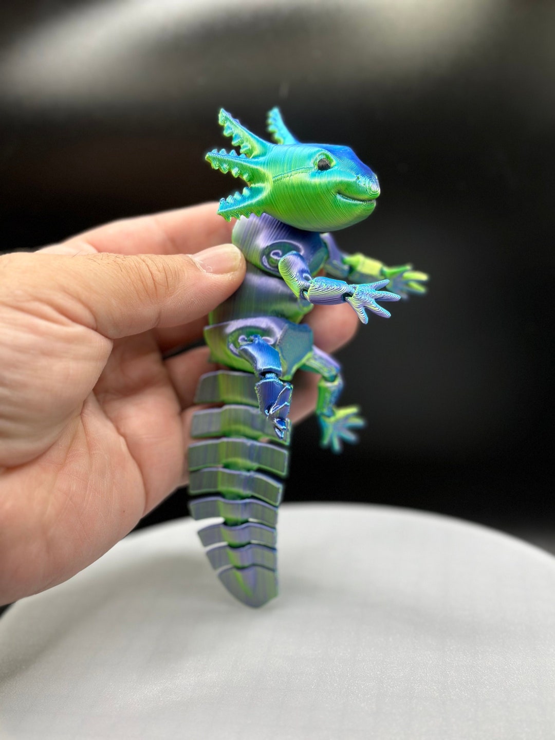 Axolotl Color Changing Figurine Tricolor - Etsy