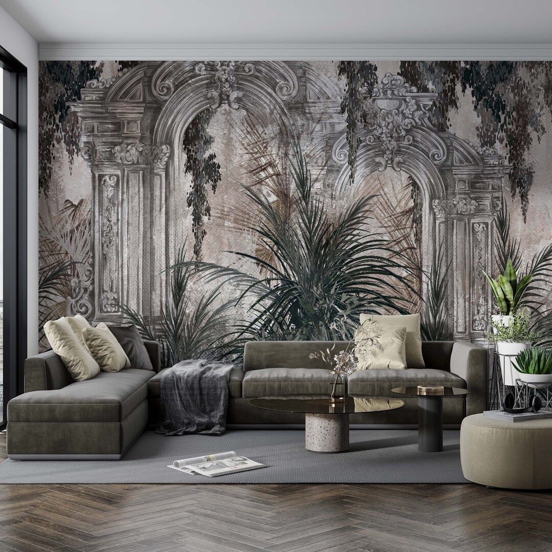 Vintage Antique Column Wallpaper, Vintage Style Wallpaper, Ancient ...