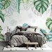 Monstera Wallpaper, Watercolor Mural, Monstera Leaf , Tropical Green ...