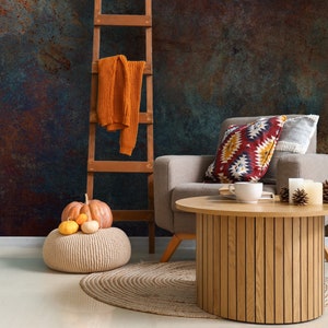 Rust Wall Mural, Textured Industrial Lookingpeel and Stick Wallpaper ...