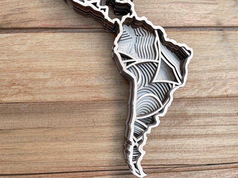 World Map Svg Layered Wall Art Adventure Layered Mandala - Etsy