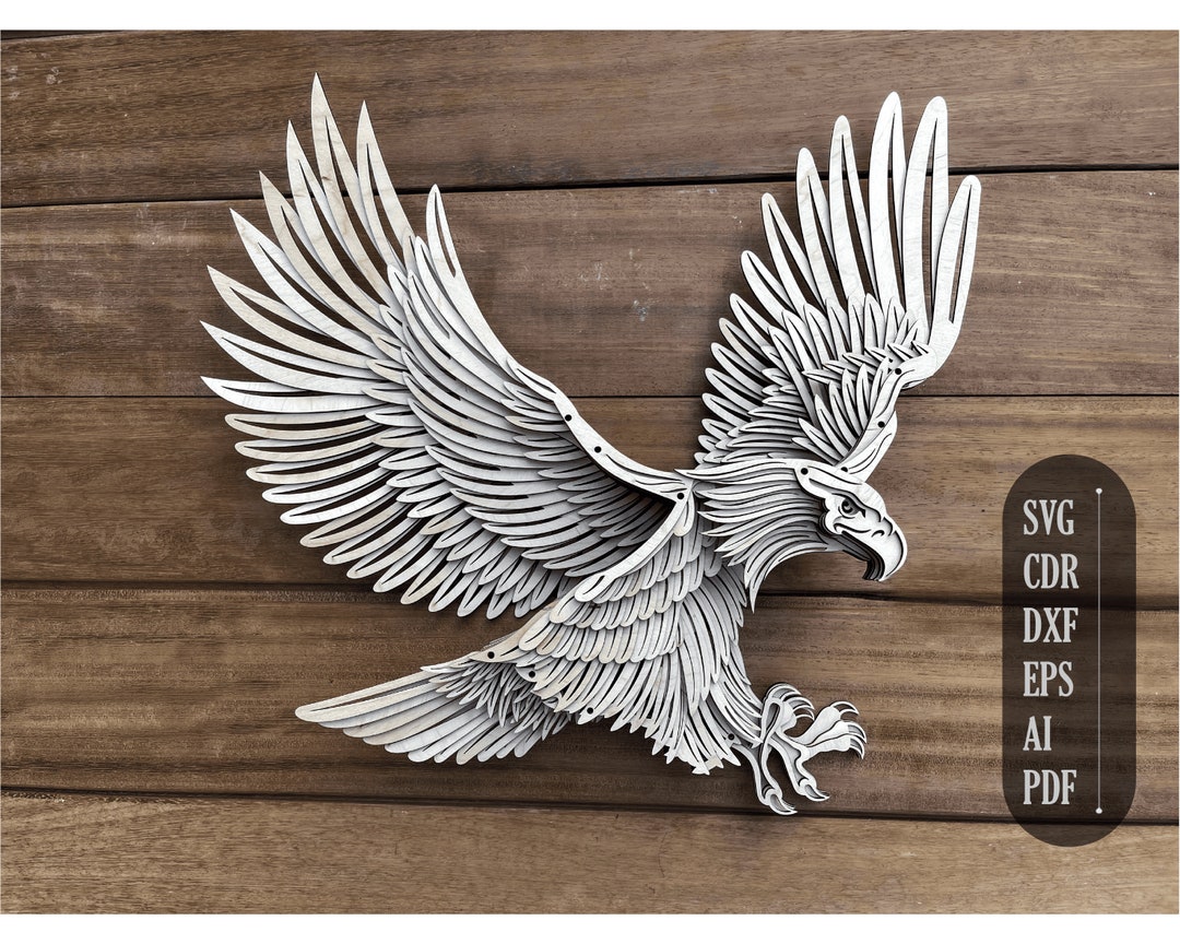 Eagles Svg Bird Svg Layered Drawings for CNC Cutting - Etsy Singapore