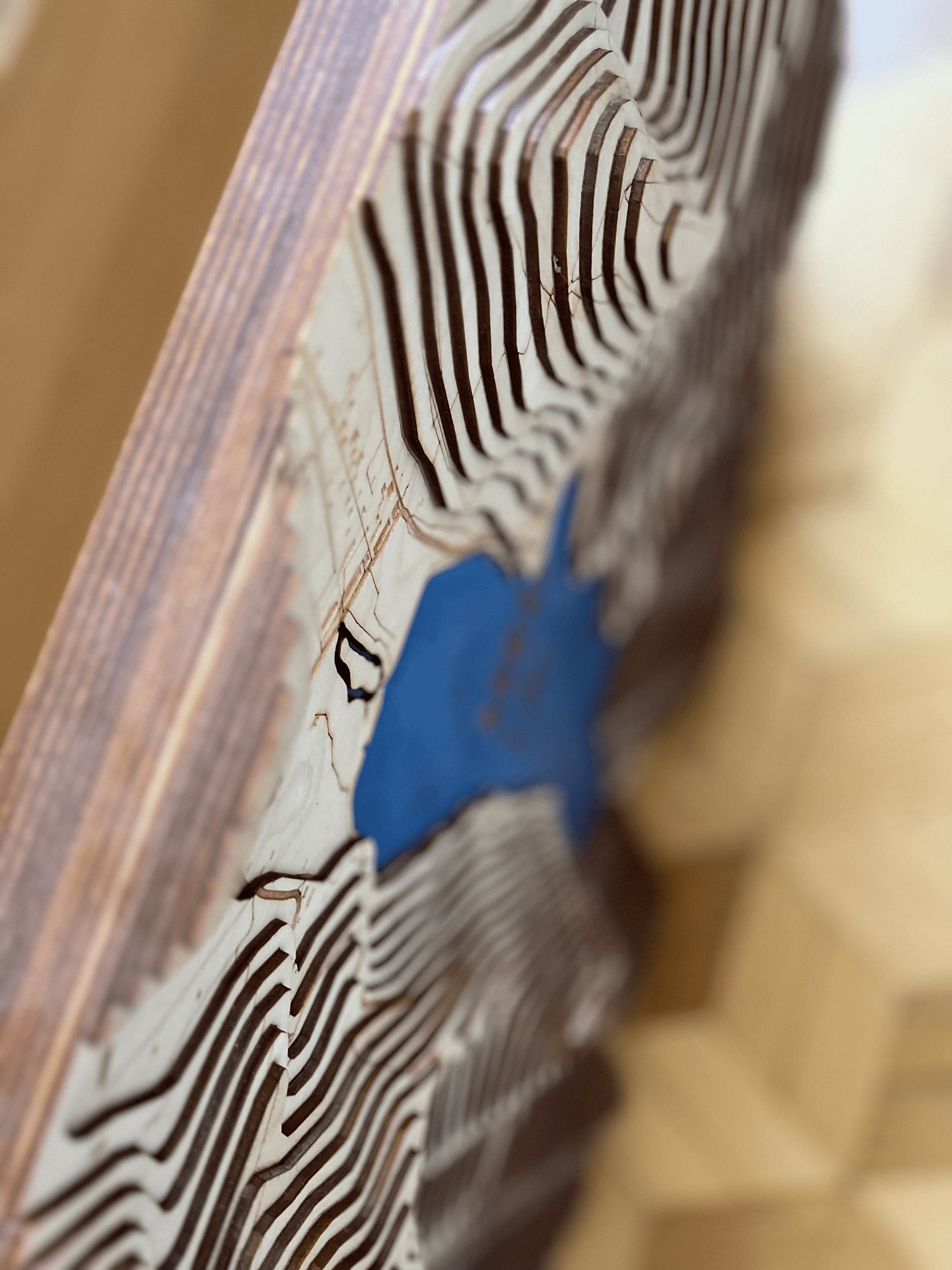 Custom 3d Topographic Lake Map Digital Laser Cut Drawings - Etsy