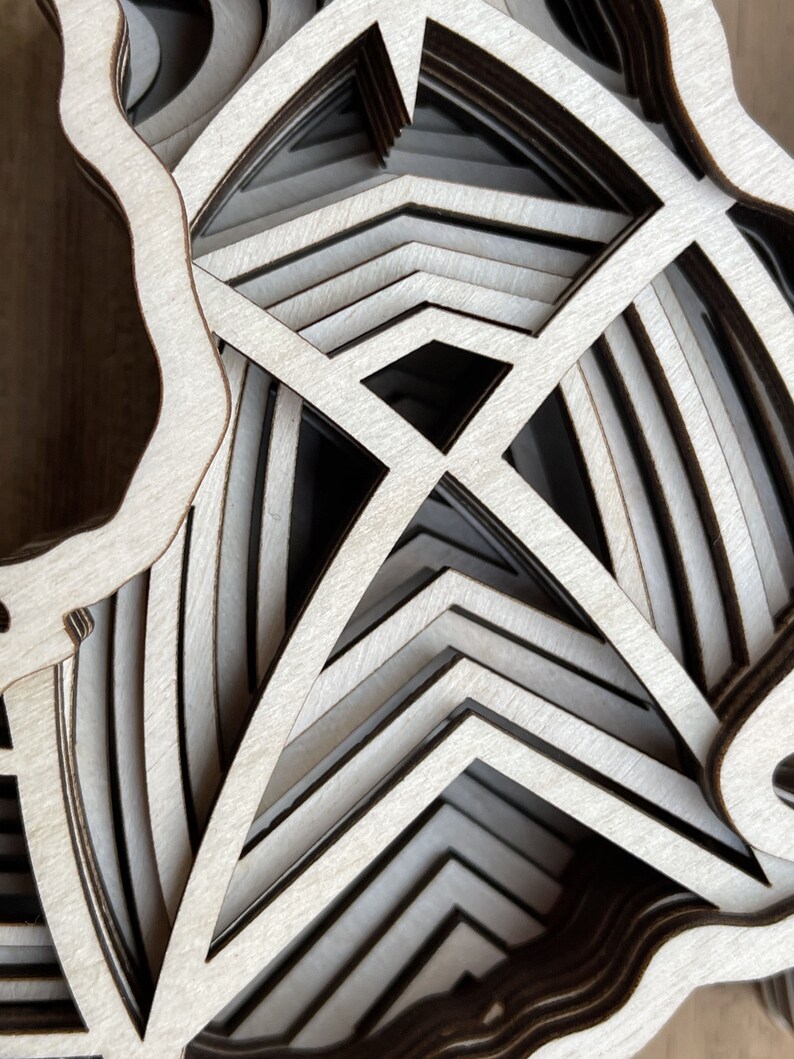 World Map Svg Layered Wall Art Adventure Layered Mandala - Etsy