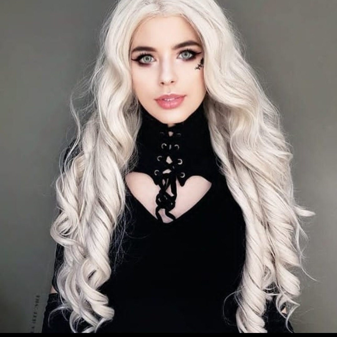 24 Beautiful Wig Lace Front Wig Heat Resistant Long Curly - Etsy