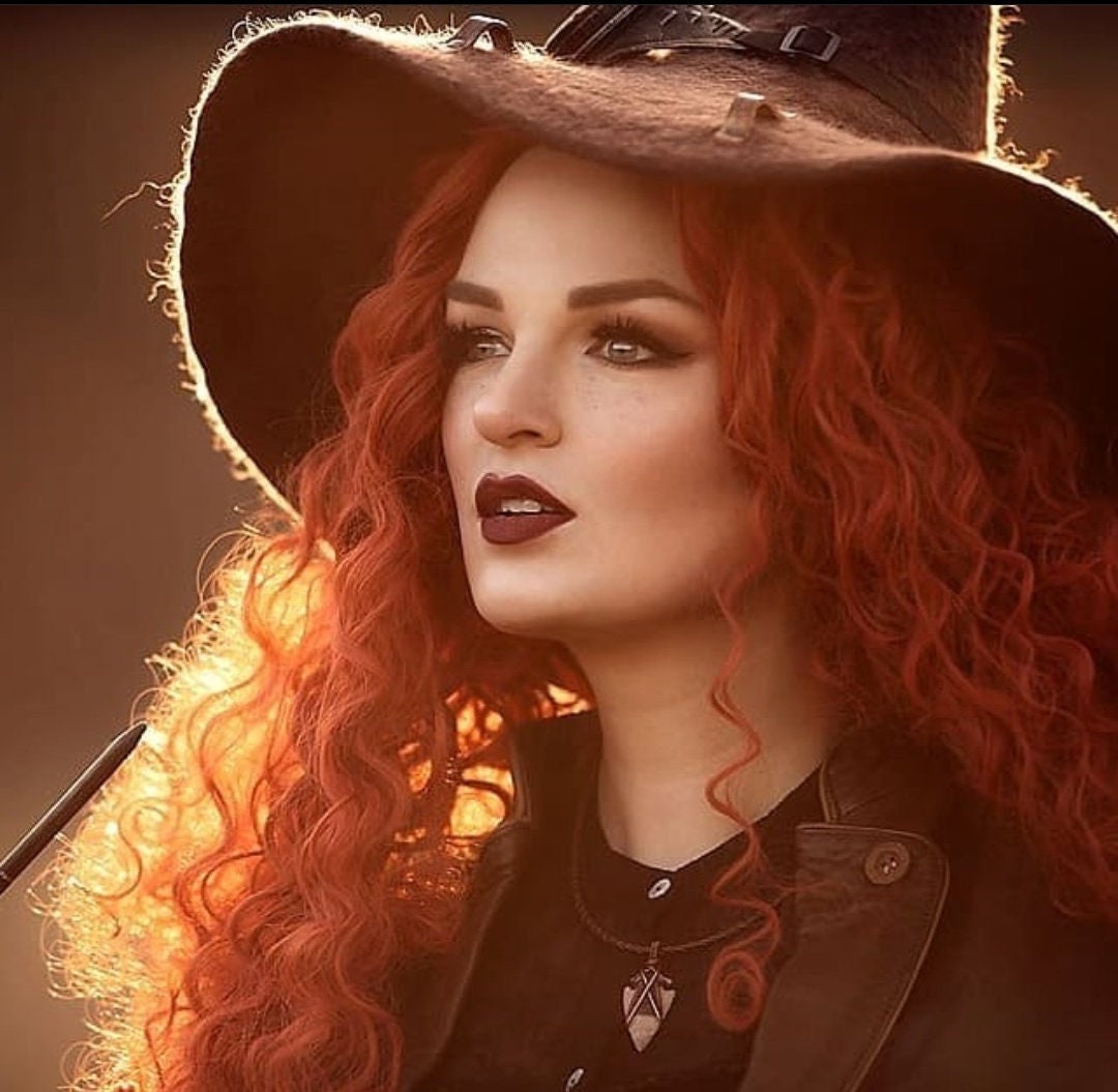 24 COPPER Red Orange Wavy Wig Lace Front Wig Heat Resistant Long Curly ...