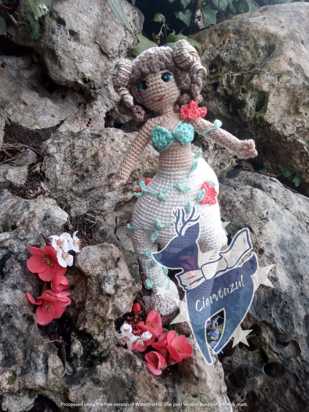 Handmade Floral Centaur Plush – Crochet Fantasy Art Doll – OOAK Nature ...