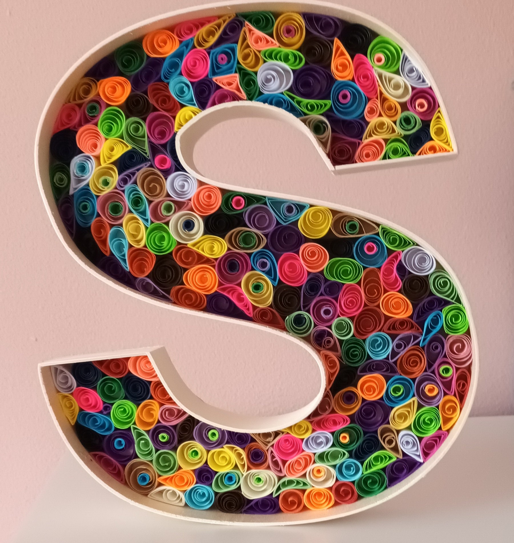 Alphabet Quilled Paper Art - Etsy UK
