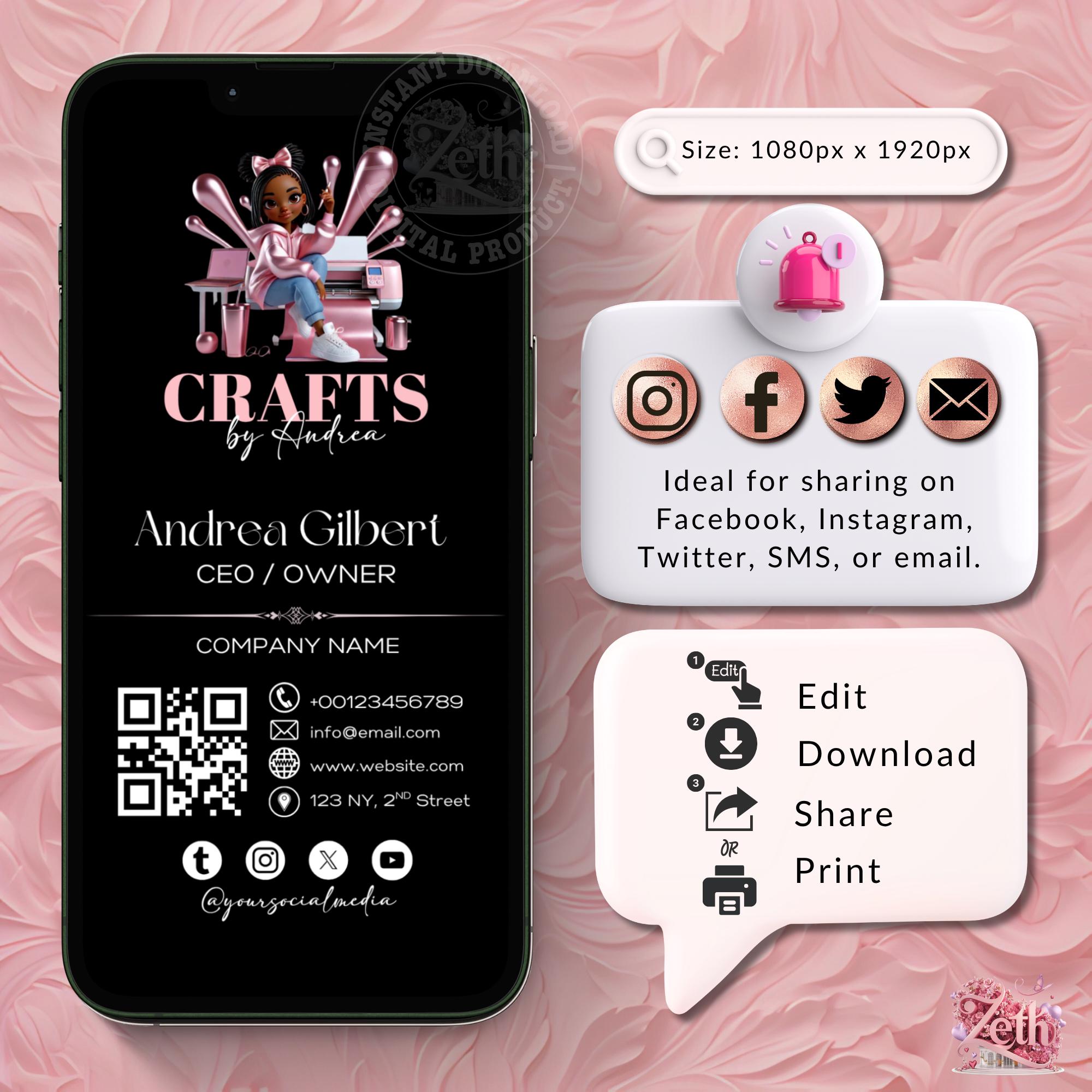 Crafting Business Card Design, Textable Crafter Logo T-shirt Business ...