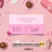 Editable Pink Business Card Template Pink Business Card - Etsy