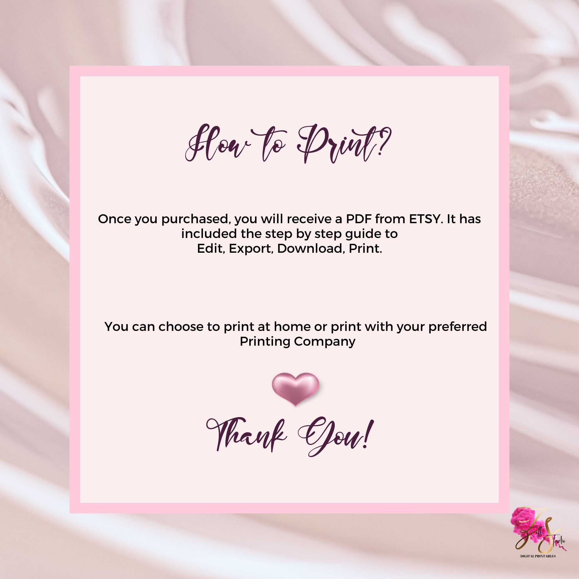 Pink EDITABLE Gift Certificate Template Feminine Printable Gift Voucher ...