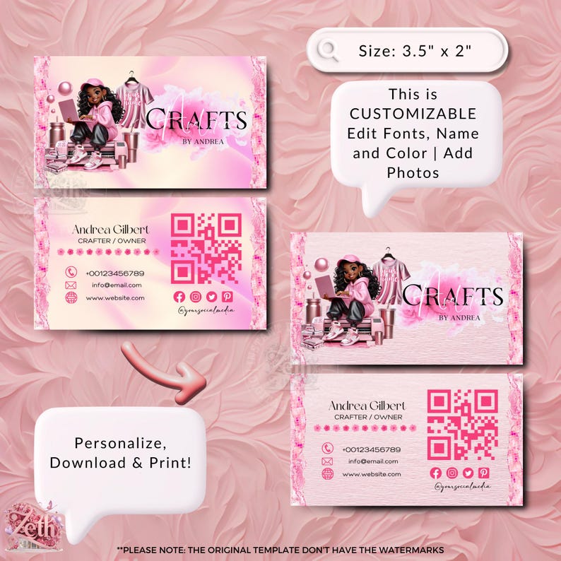 Crafting Business Card Design, Textable Crafter Logo T-shirt Business ...
