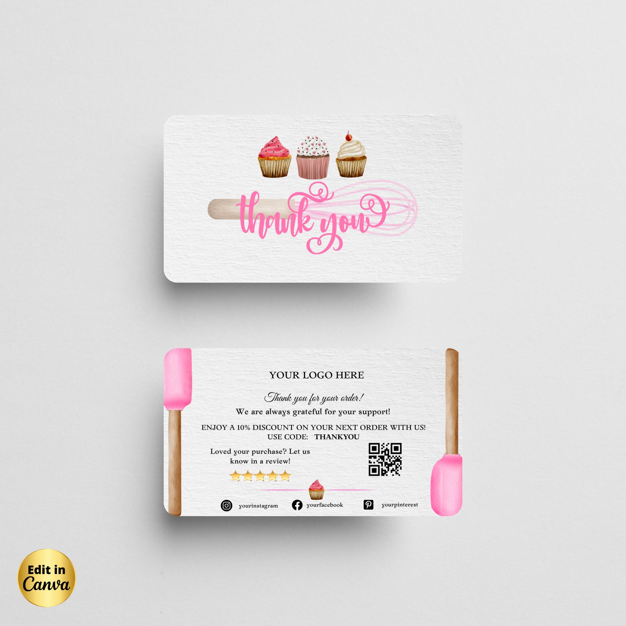 Modern Creative Stylish Bakery, Pastry & Cake Business Card Kit Digital ...