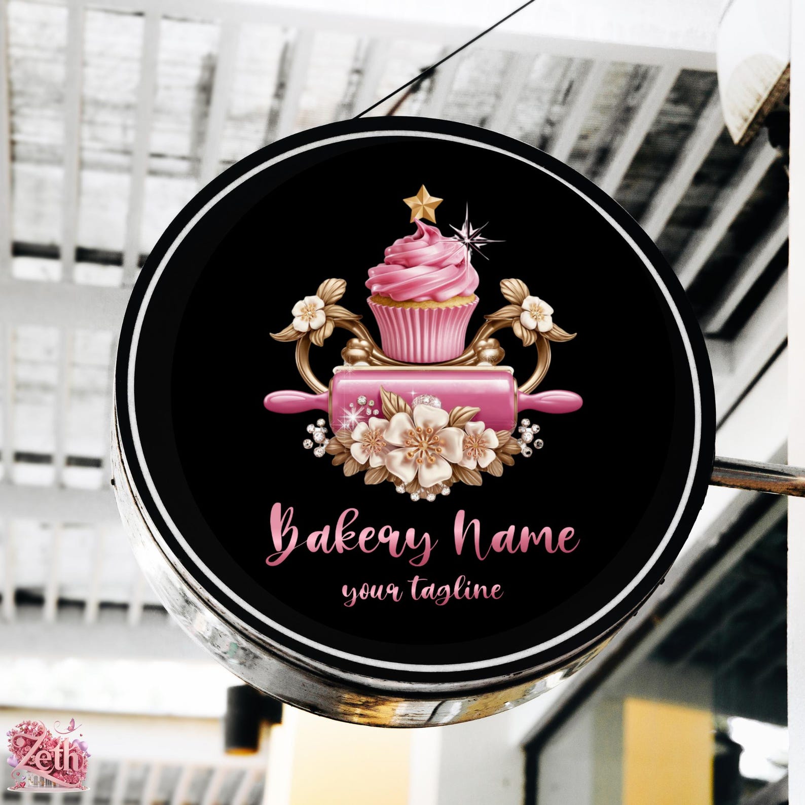 Bakery Logo, Baking Logo, Stylish Custom Pastry Logo, Cake Logo ...