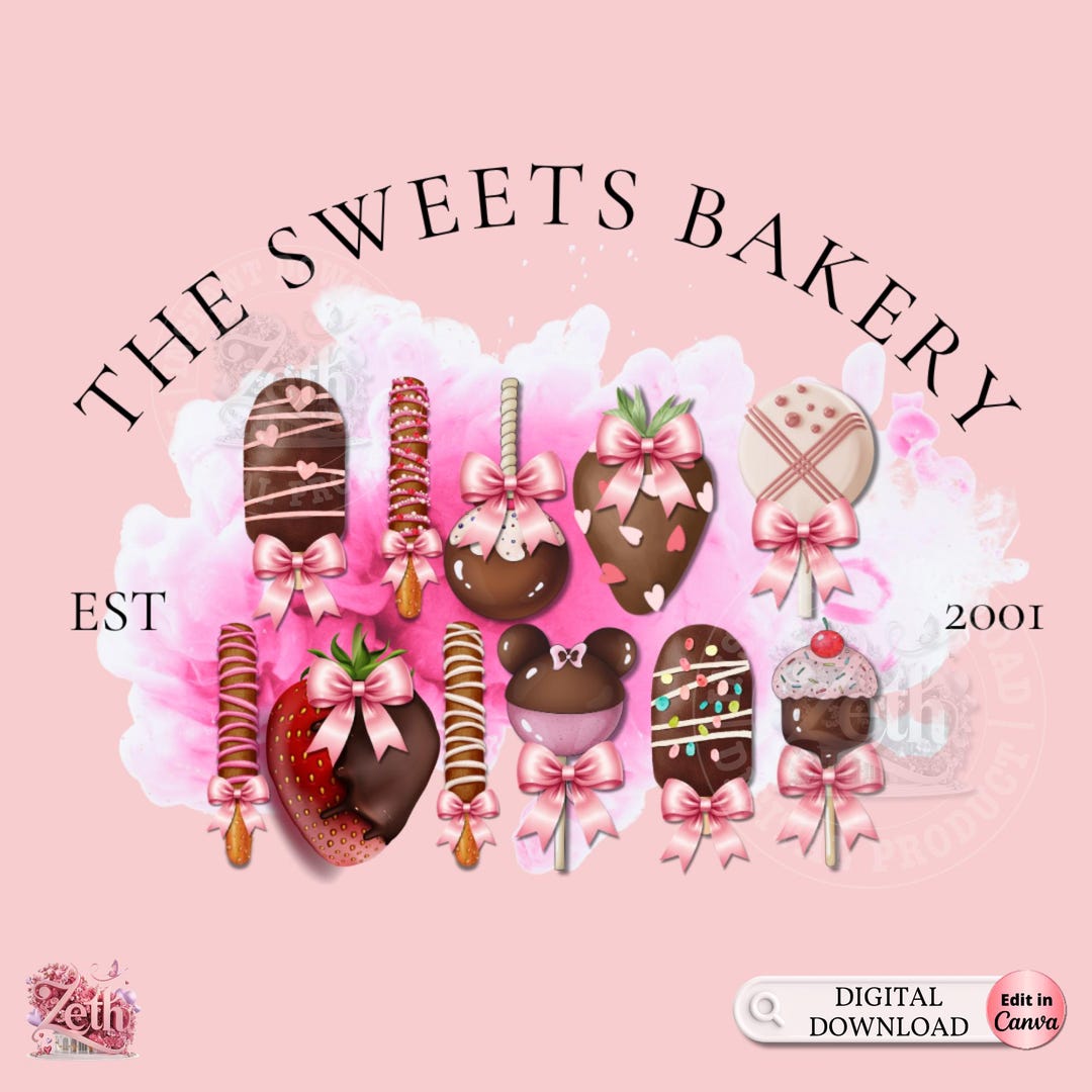 Sweets Bakery Logo | Chocolate Pastry Logo | Editable Cake Shop ...