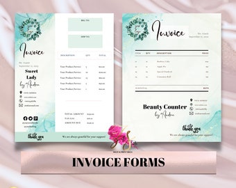 Spa Invoice Template - Etsy