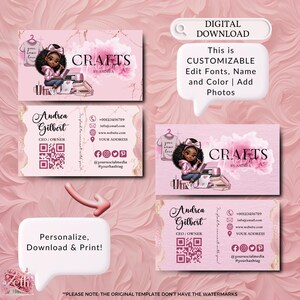 Crafting Business Card Design, Crafter Logo T-shirt Business Card, Heat ...