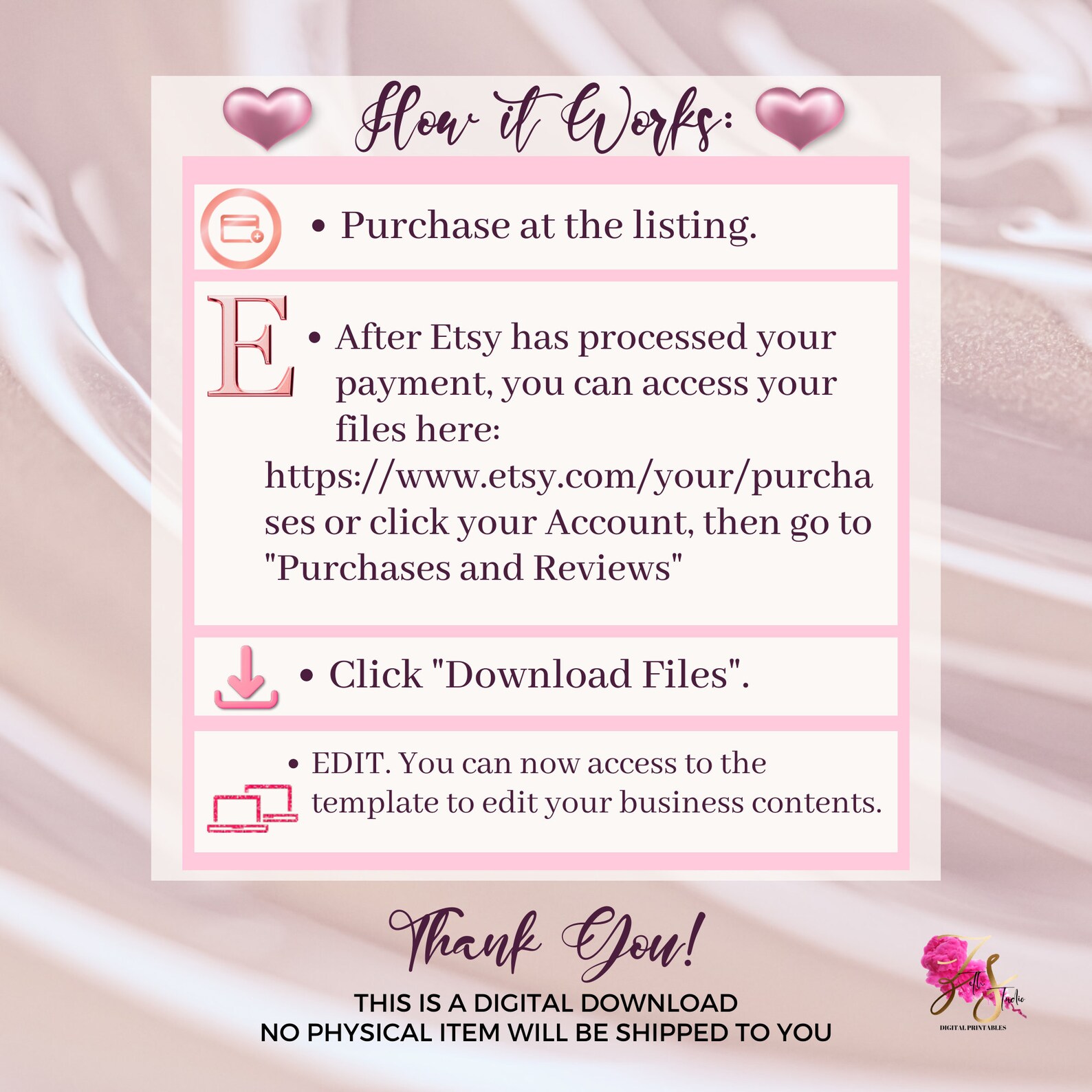 Editable Pink Gold Glitter Business Card Template, Sparkle Business ...