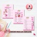 Pink Crochet Editable Price List Template, Pink Craft Printable ...