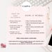 Pink Bakery Price List Template: Cake Shop Pricing (editable in Canva ...