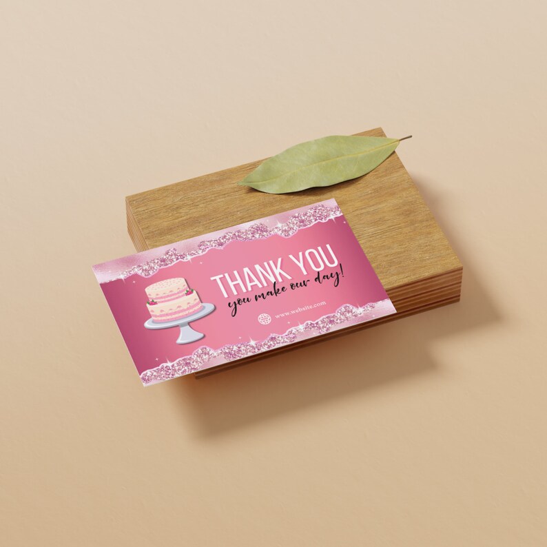 MODERN Creative Bakery Business Card Template Custom Cake DIY Business ...