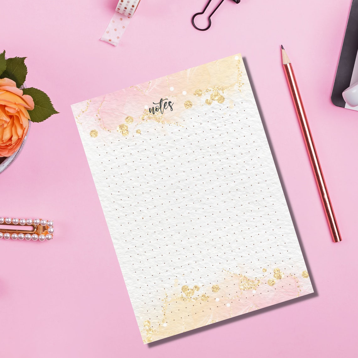 Modern Creative Pink Printable Planner Organize Goals Tasks - Etsy