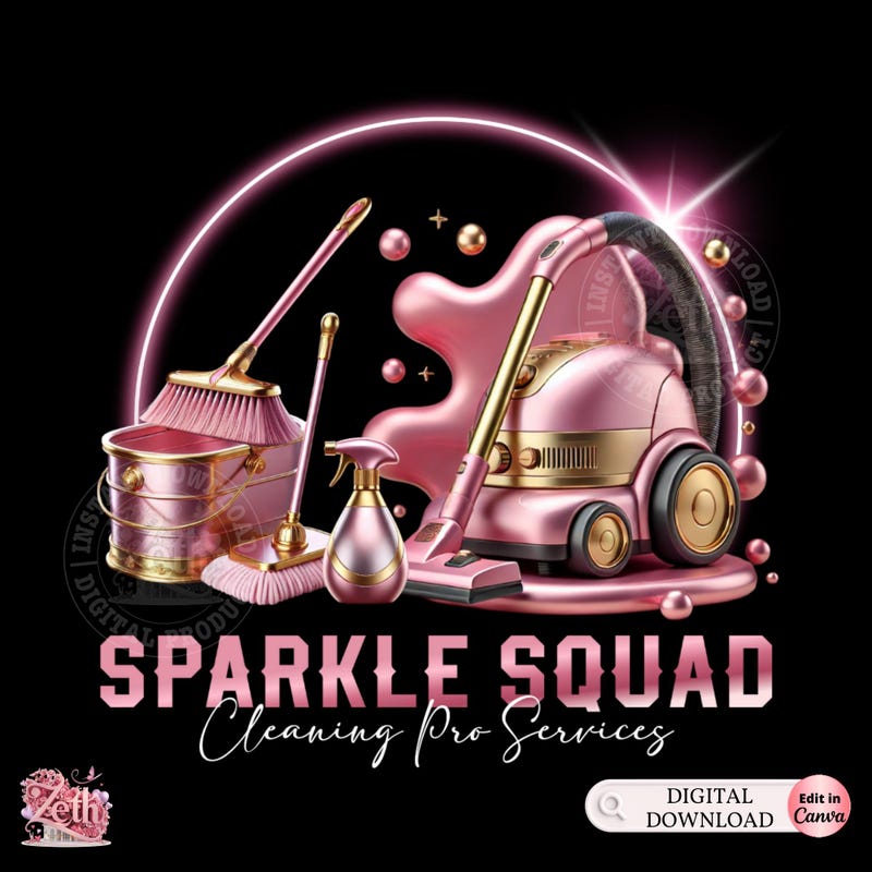 Sparkly Clean Logo - Etsy