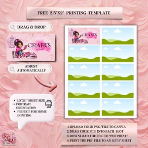 Crafting Business Card Design, Crafter Logo T-shirt Business Card, Heat ...