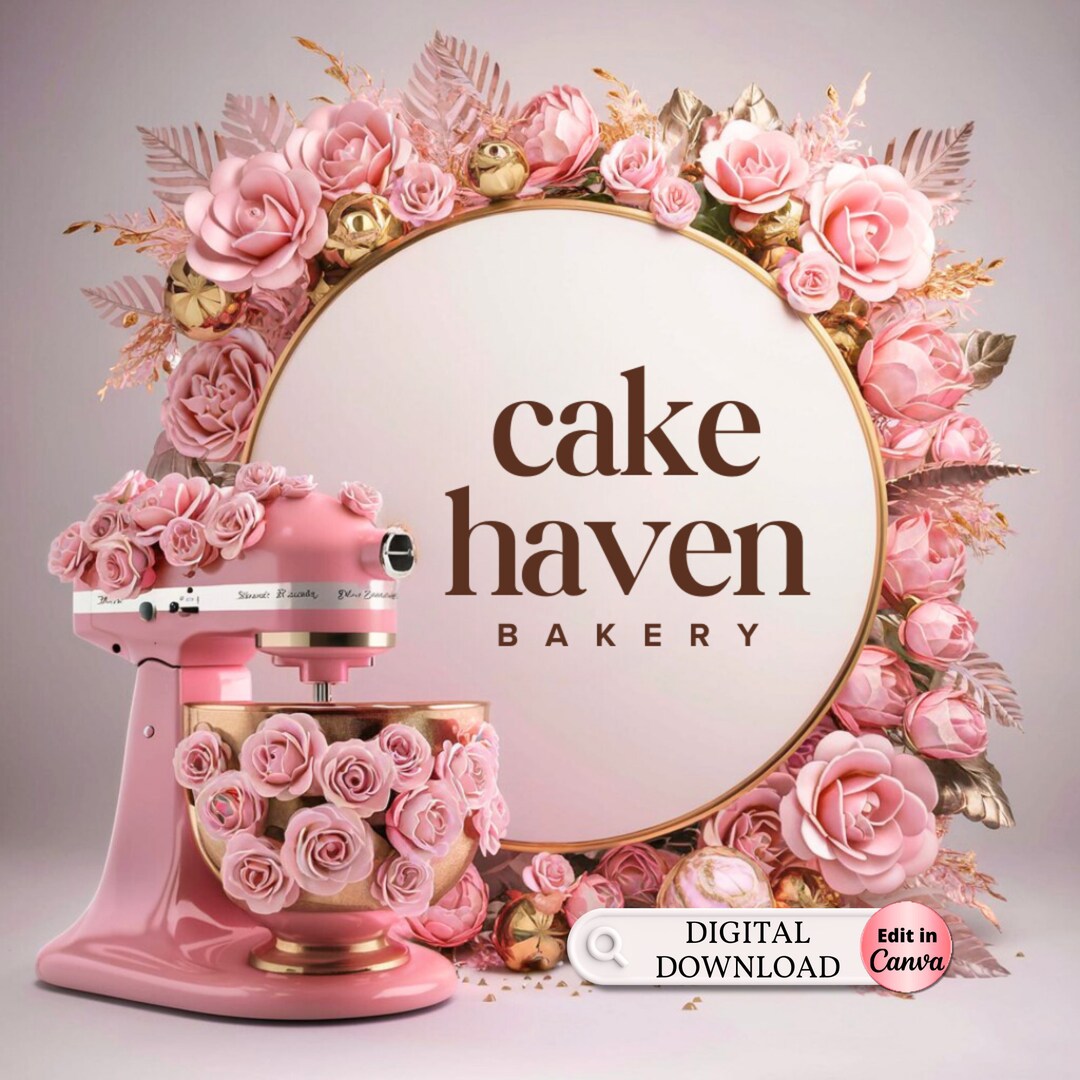 Bakery Logo, Baking Logo, Stylish Custom Pastry Logo, Cake Logo ...