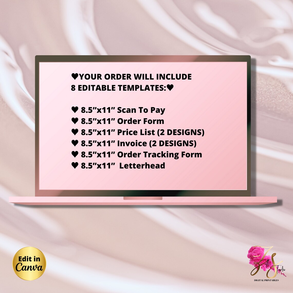 CROCHET EDITABLE Business Form Templates Order Tracker Form, Printable ...