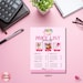 Pink Crochet Editable Price List Template, Pink Craft Printable ...