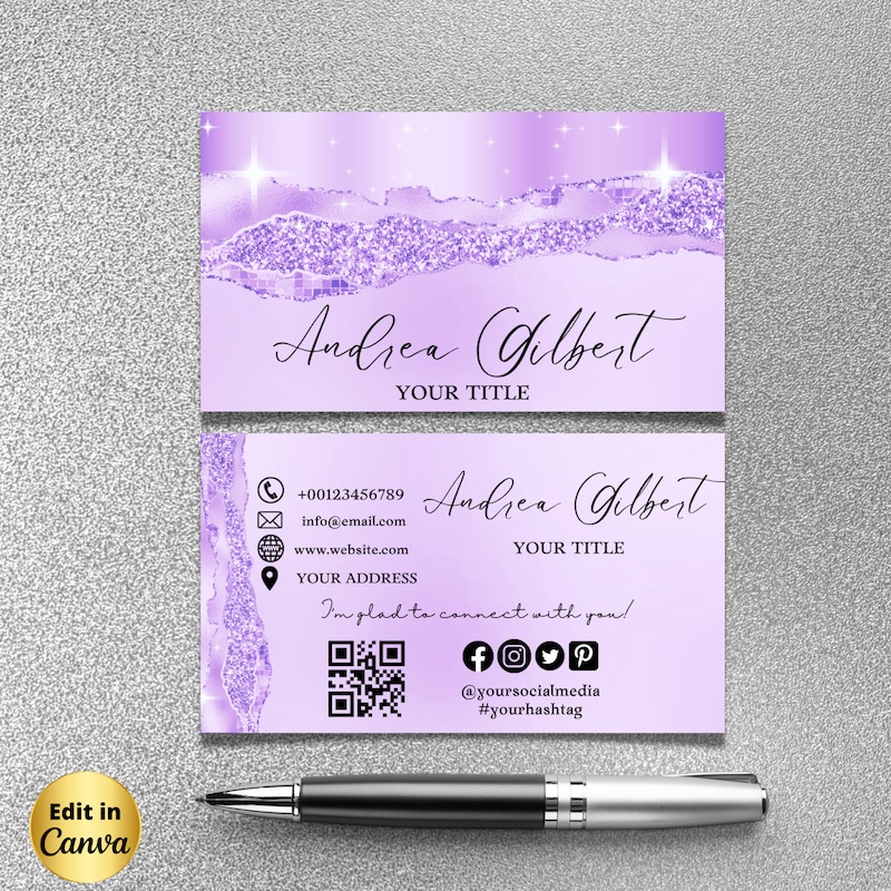 Marble Business Card - Etsy