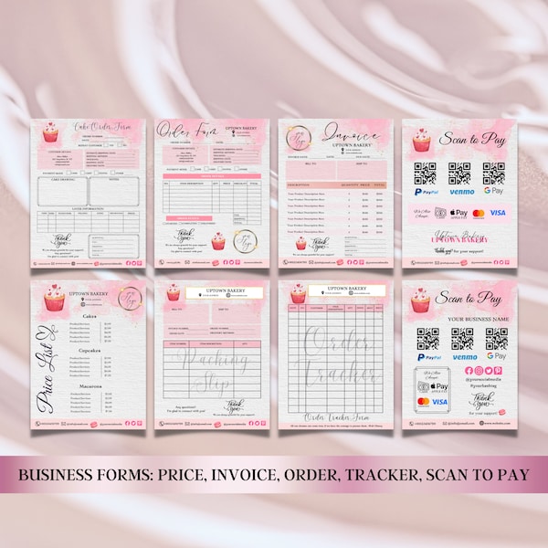 CROCHET EDITABLE Business Form Templates Order Tracker Form, Printable ...