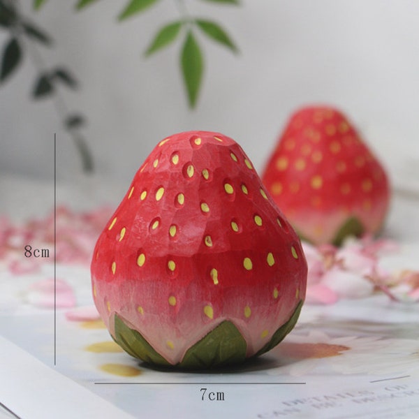 Wooden Strawberry - Etsy