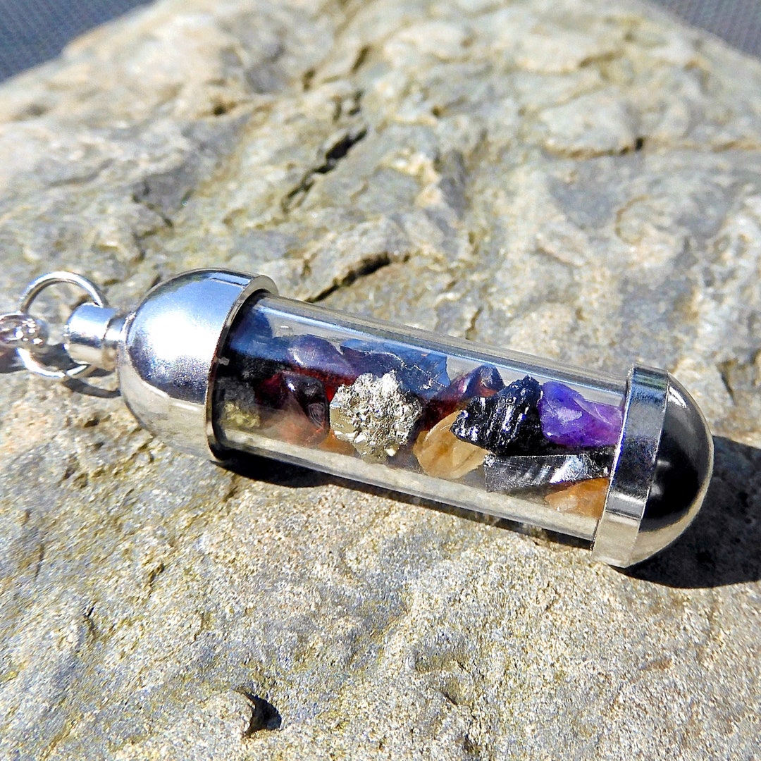 Protect. Crystal Amulet. EMF and Dark Energy Protection. Elite Shungite ...