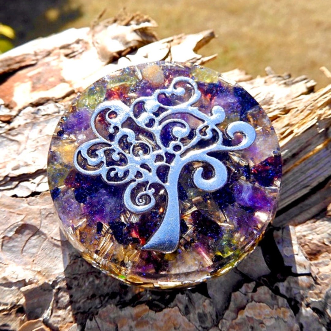 Tree of Life Orgone Puck. EMF Radiation Protection. Elite - Etsy