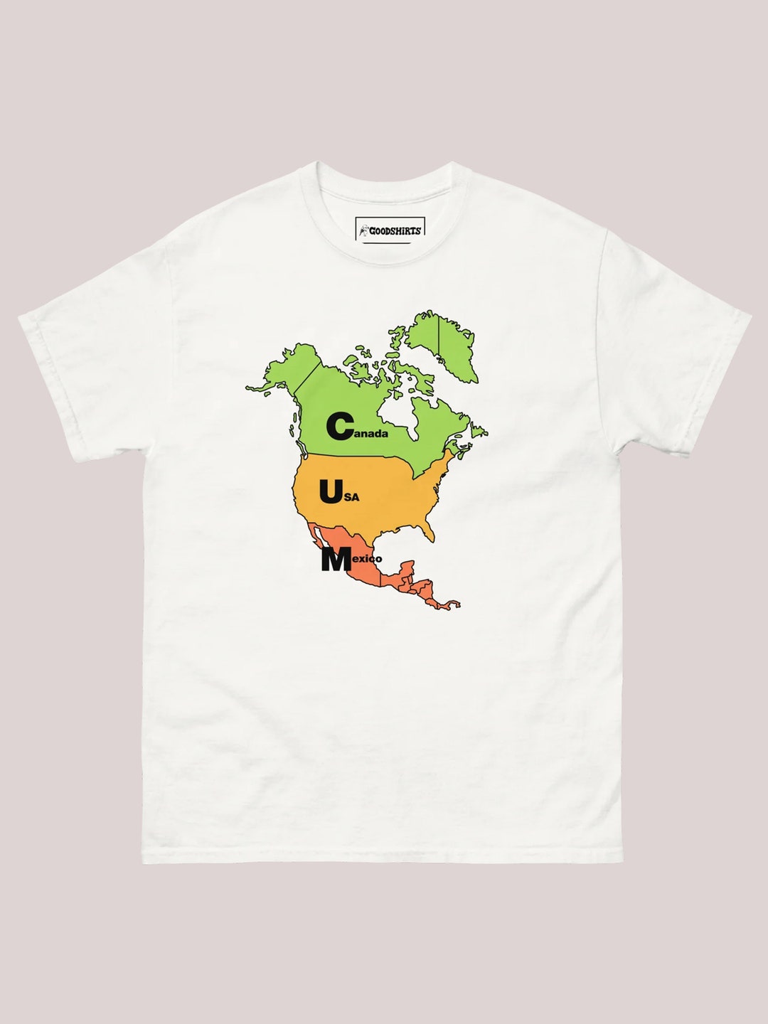 Cum Map (canada, USA and Mexico) Shirt - Etsy